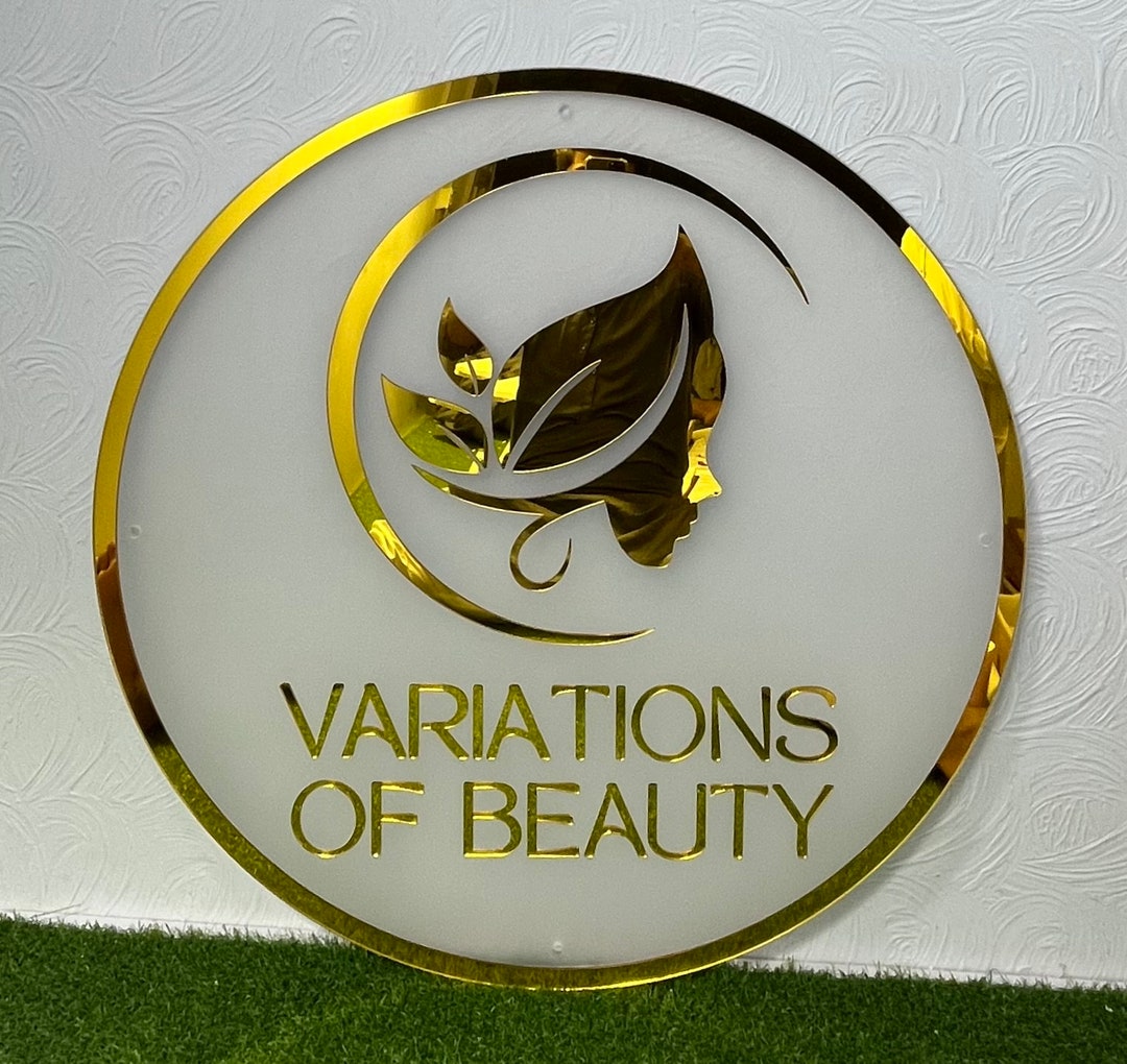 Round Business Sign, Custom Shop Sign, Commercial Signage, Logo ...