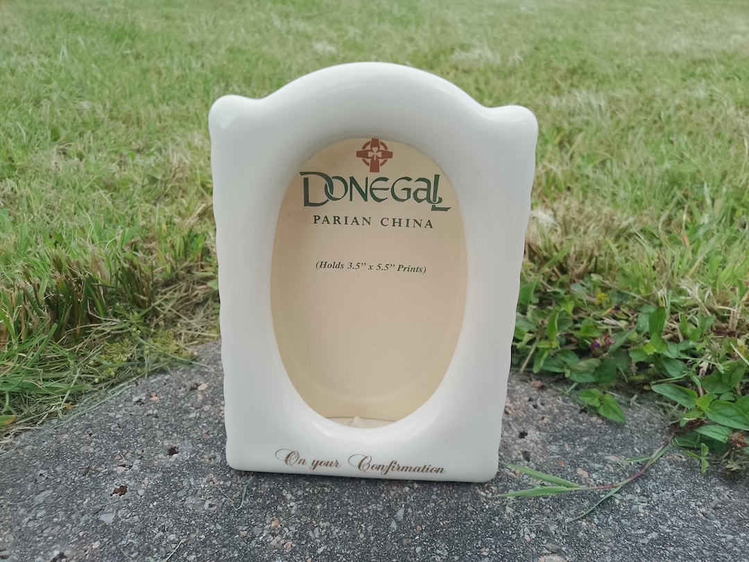Donegal Parian China Confirmation Photo Frame, Irish Porcelain ...
