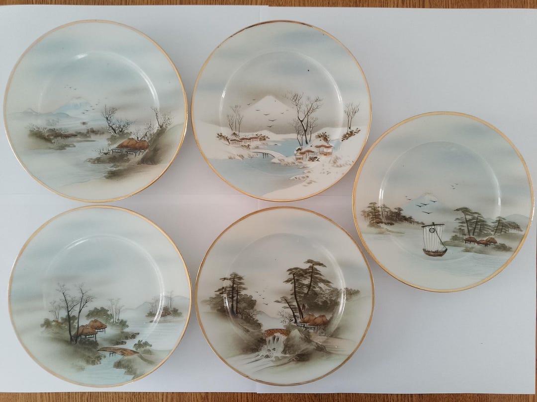 Vintage Old Bone China Japanese Porcelain Commemorative Collectible ...