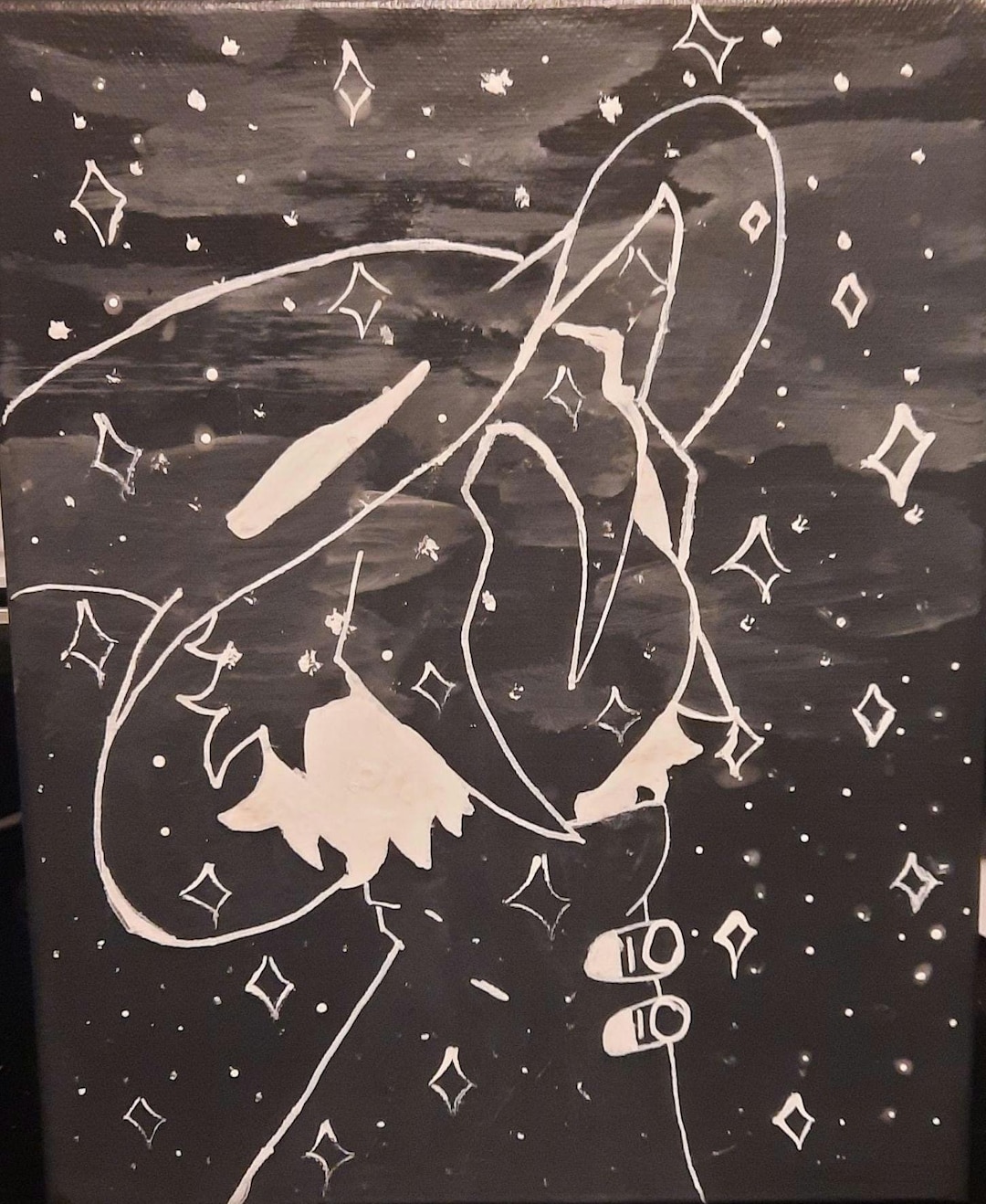 In Stars and Time Siffrin Glow in the Dark Painting - Etsy