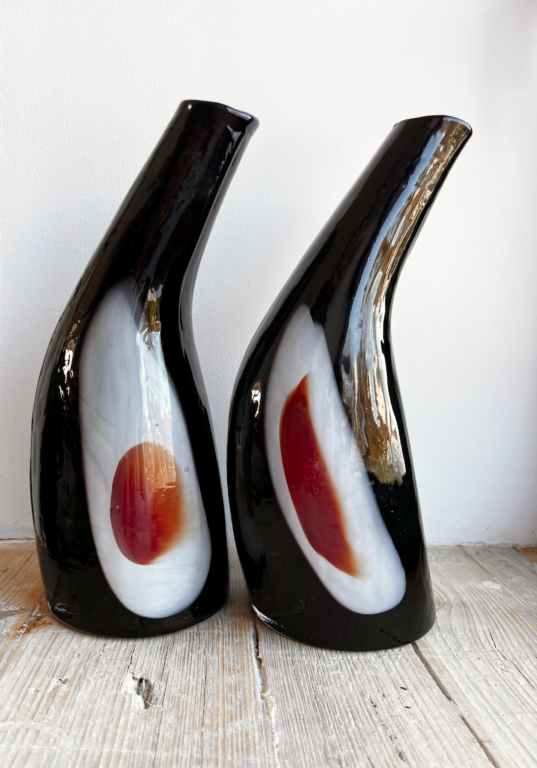 Vintage Murano Glass Evil Eye Vases - Etsy