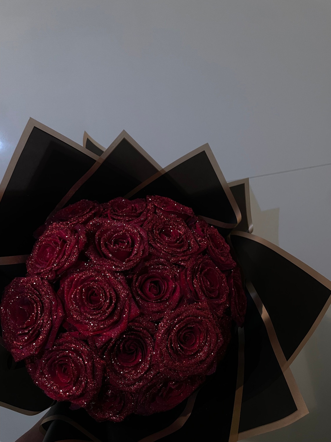 Real Red Roses Glitter Bouquet | Glitter Roses | Glitter Bouquet ...