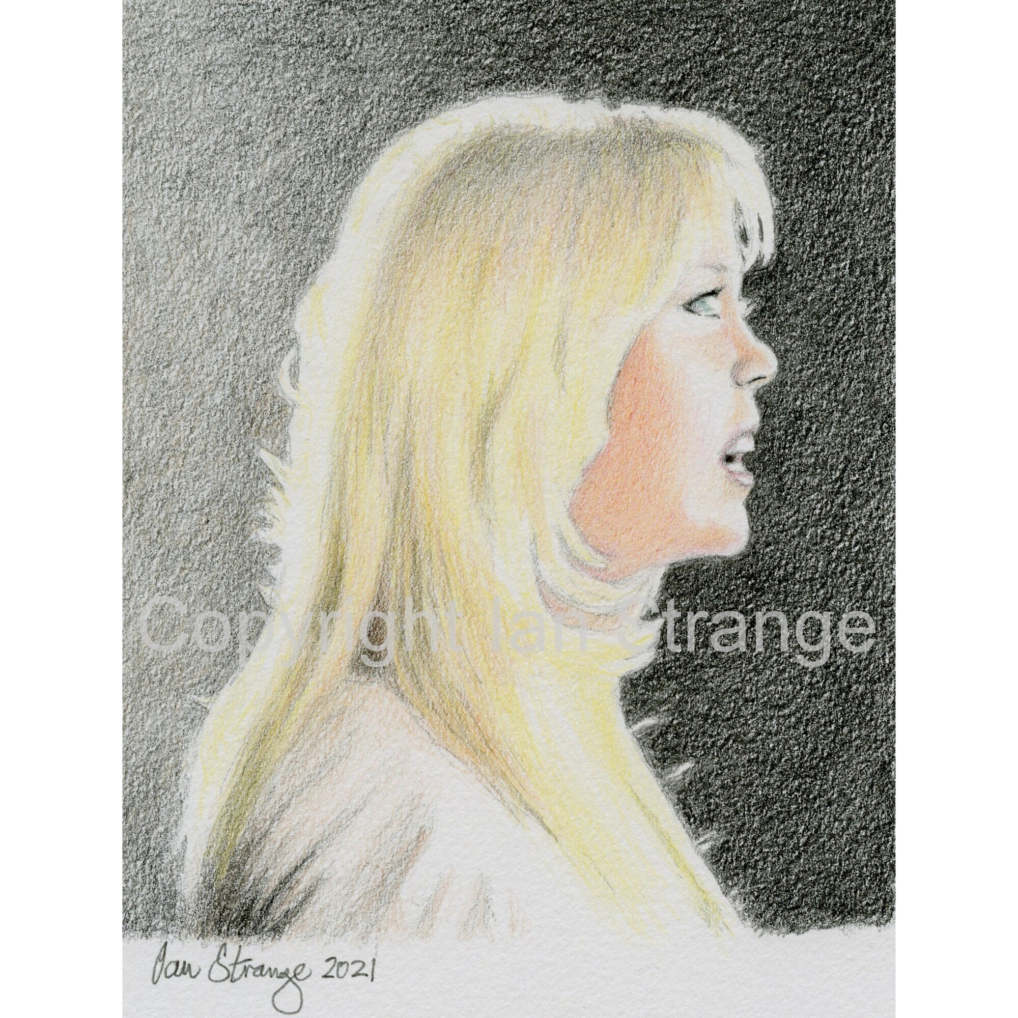Agnetha Faltskog (ABBA) Drawing Portrait. Home Wall Art. Printable Art ...