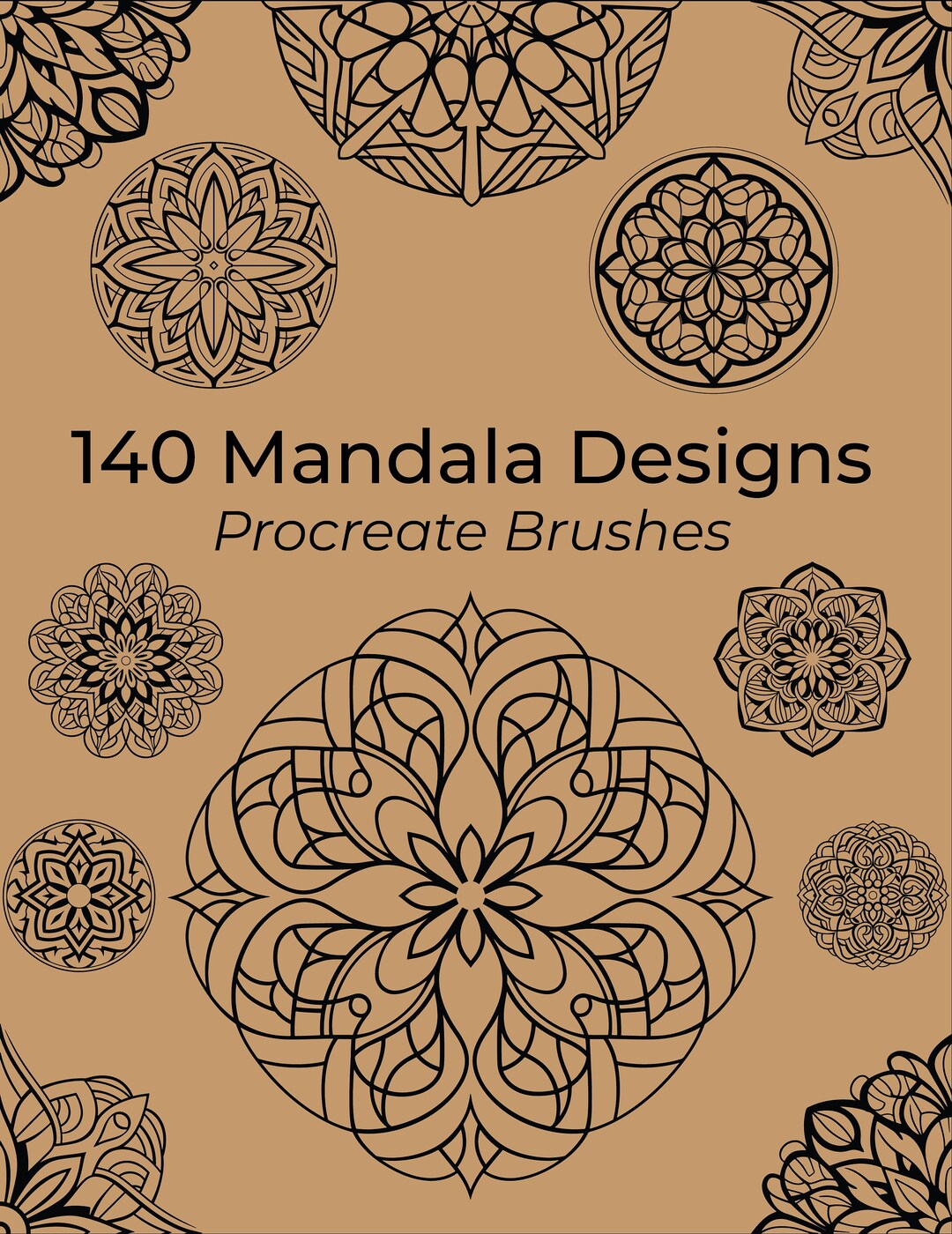 Mandala Tattoo Procreate Brush Set 140 Digital Designs for Creative Art ...