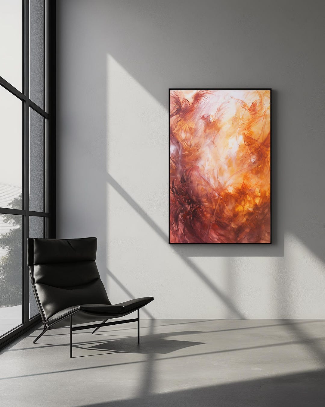Printable Abstract Digital Poster, Modern Colorful Wall Art for Office ...