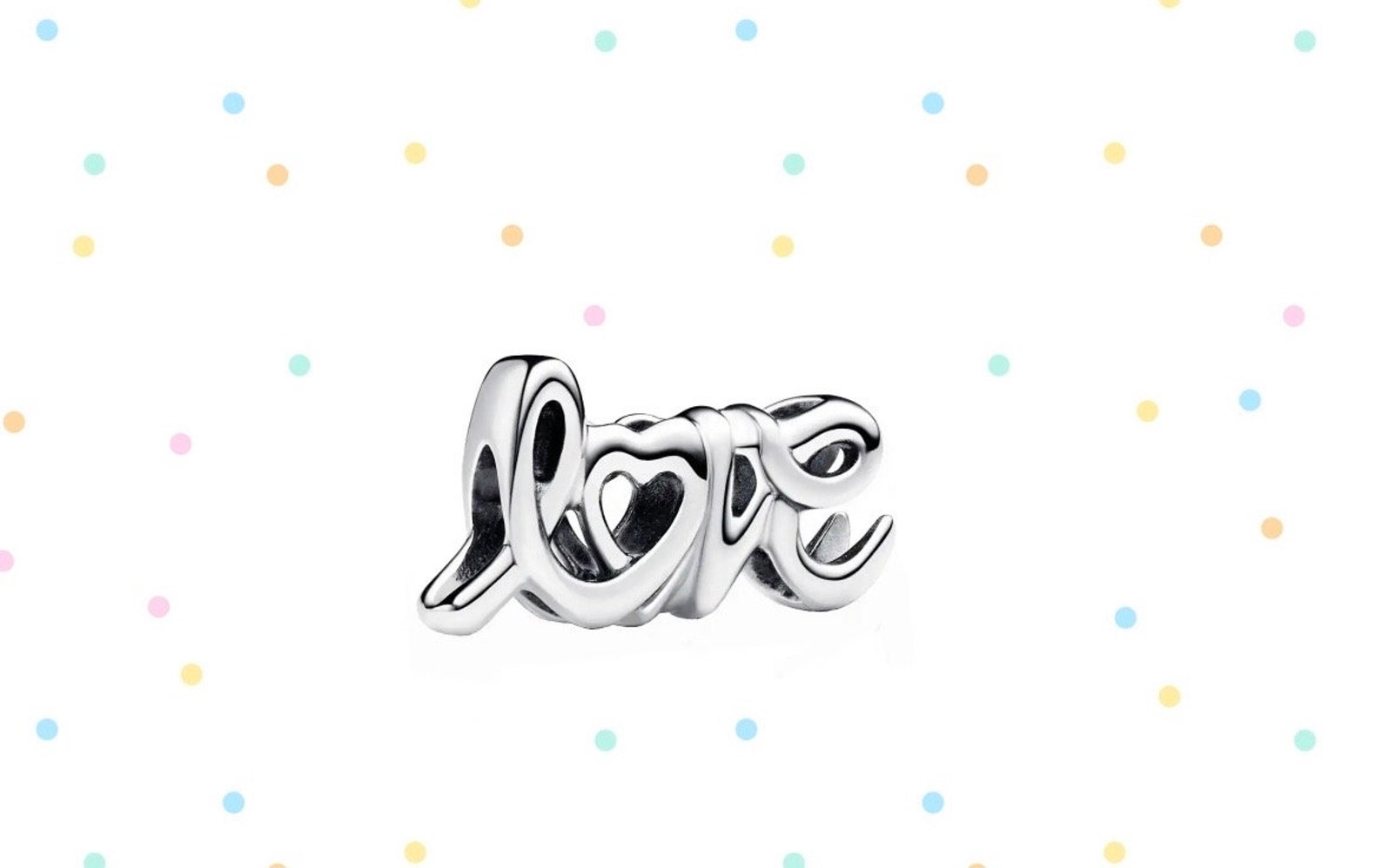Handwritten Love Charm, Sterling Silver 925s Charms for Pandora ...