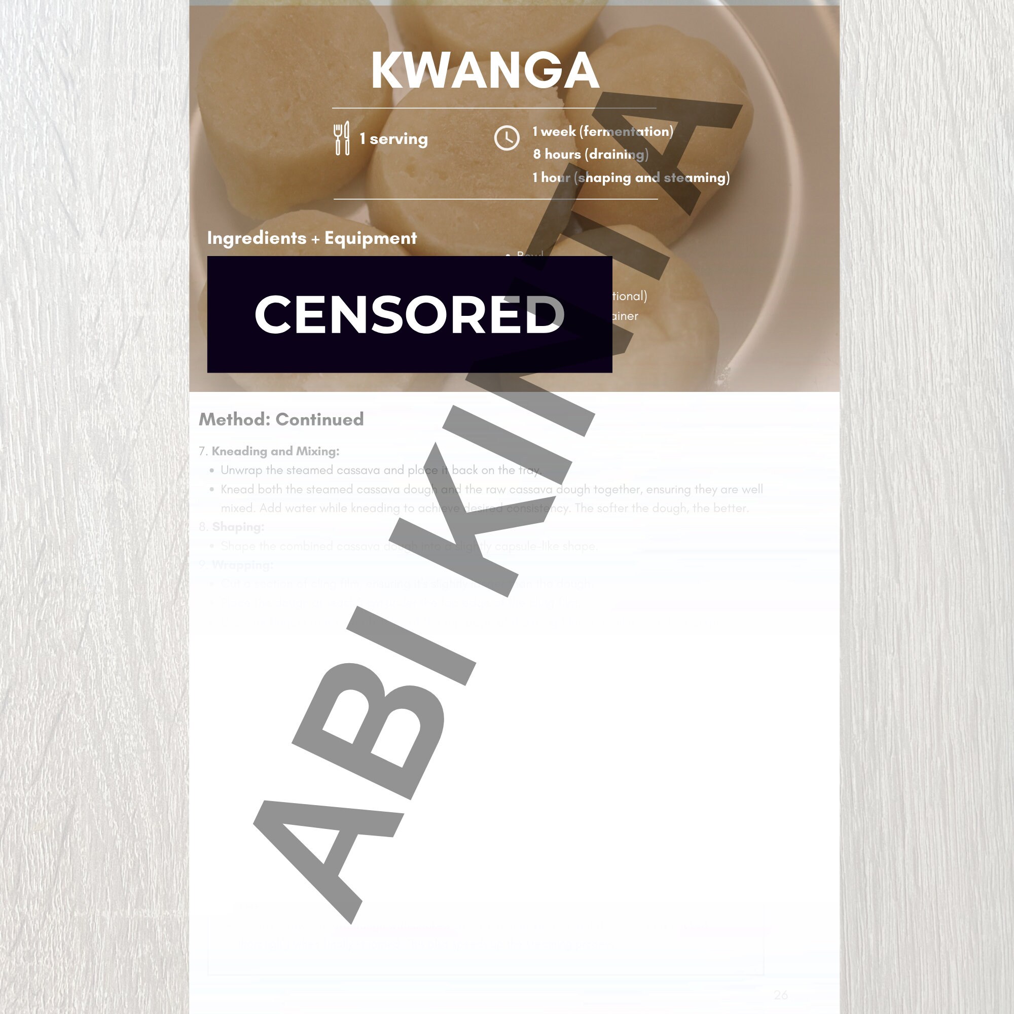 Flavours of Congo: Culinary Adventures From DRC Recipe E-book - Etsy