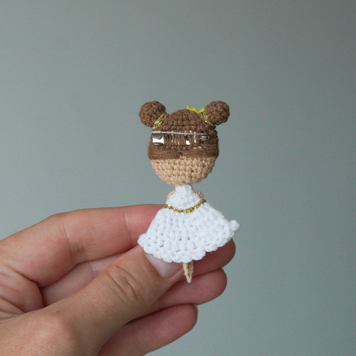 Crochet Brooch Princess Soft Doll Ready Made Brooch Baby Accessories - Etsy