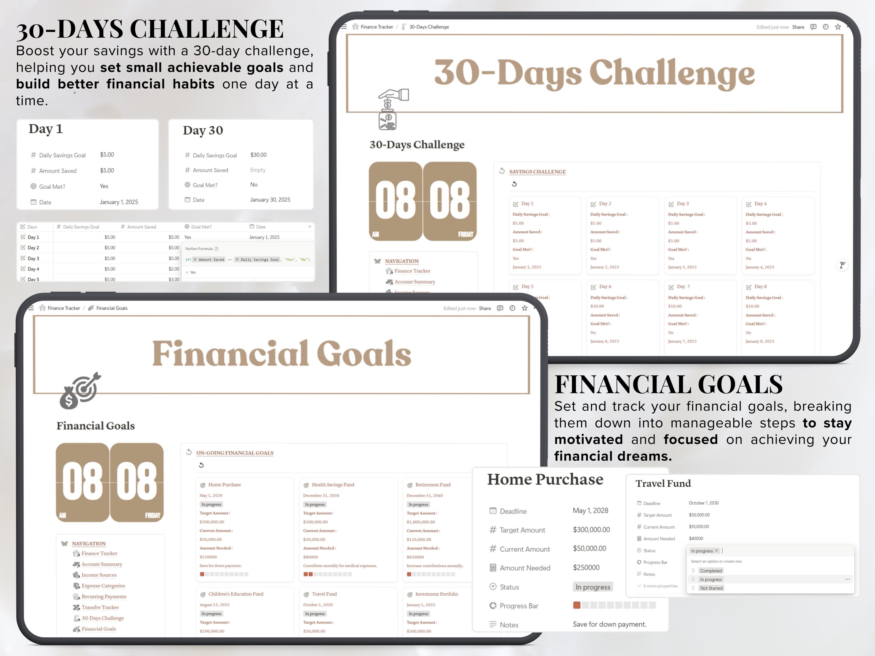 Finance Tracker 2025, Finance Notion Template, Budget Tracker, Income ...
