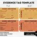 Evidence Tag Template Chain of Custody Printable Crime Scene Props ...