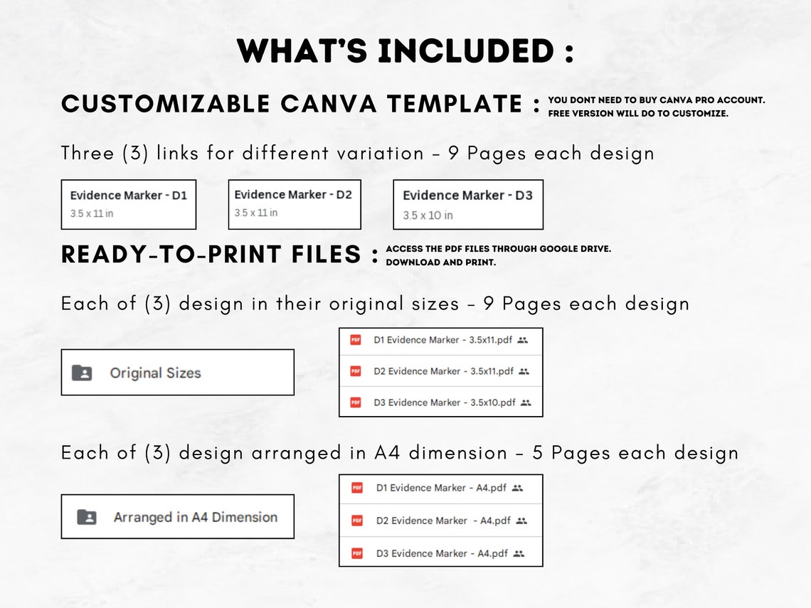 Crime Scene Evidence Marker Template Yellow Number Label Detective ...