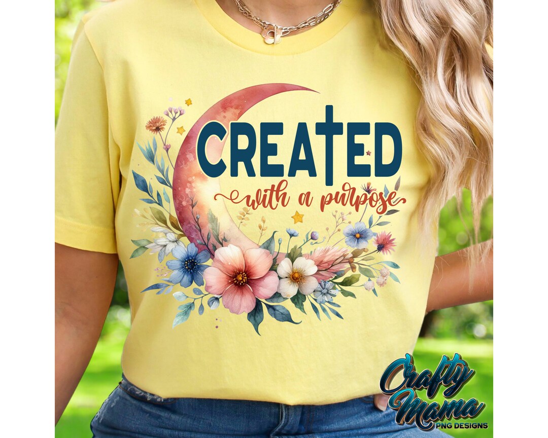 Created With a Purpose Png, Christian Png, Self Love Png, Easter Png ...