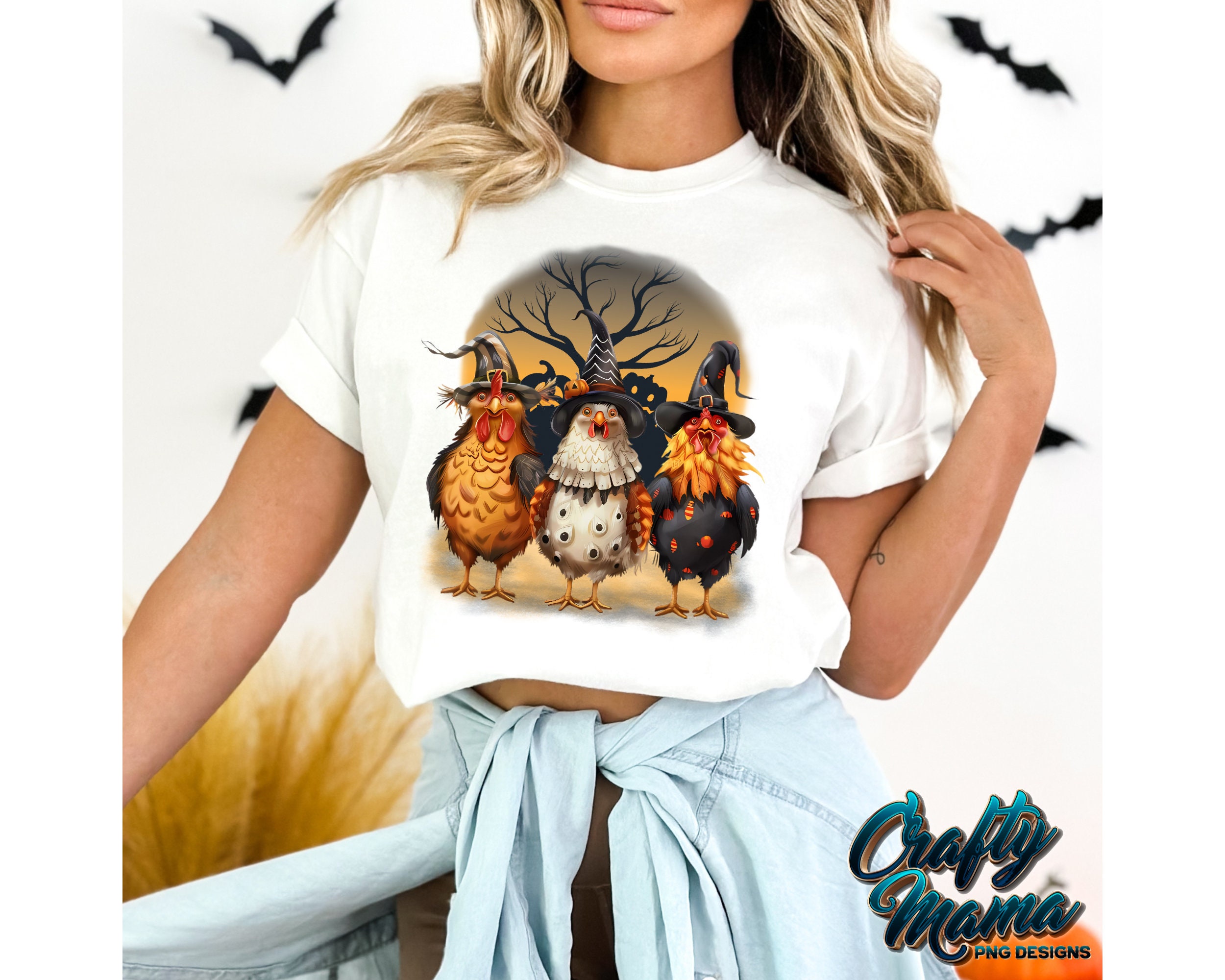Halloween PNG, Spooky Chickens Png, Jack O Lantern Sublimation Png ...