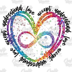 Autism Heart PNG, Autism Sublimation Design, Autism Advocate PNG, Faux ...