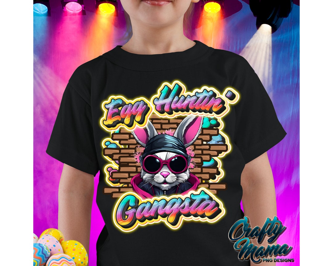 Egg Huntin Gangsta Png, Easter Png, Easter Bunny Png, 90s Easter Png ...