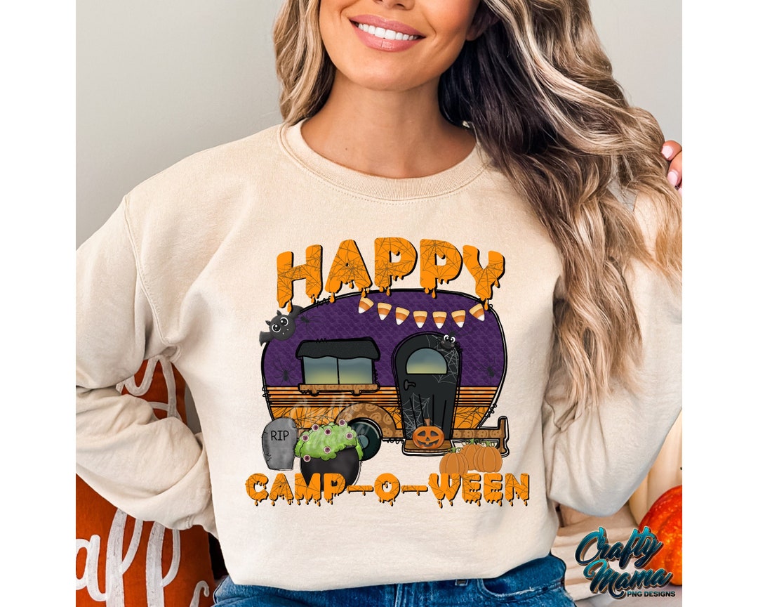 Halloween Png, Camping Png, Halloween Camper Png, Camping Bucket Png ...
