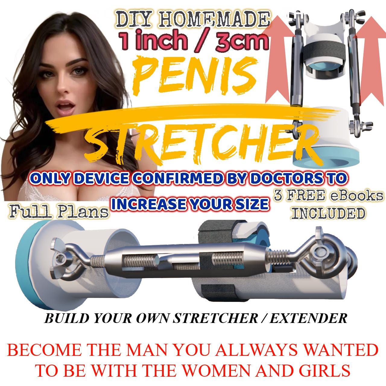 DIY Homemade Penile Stretcher / Extender Traction Device - Redesigned ...