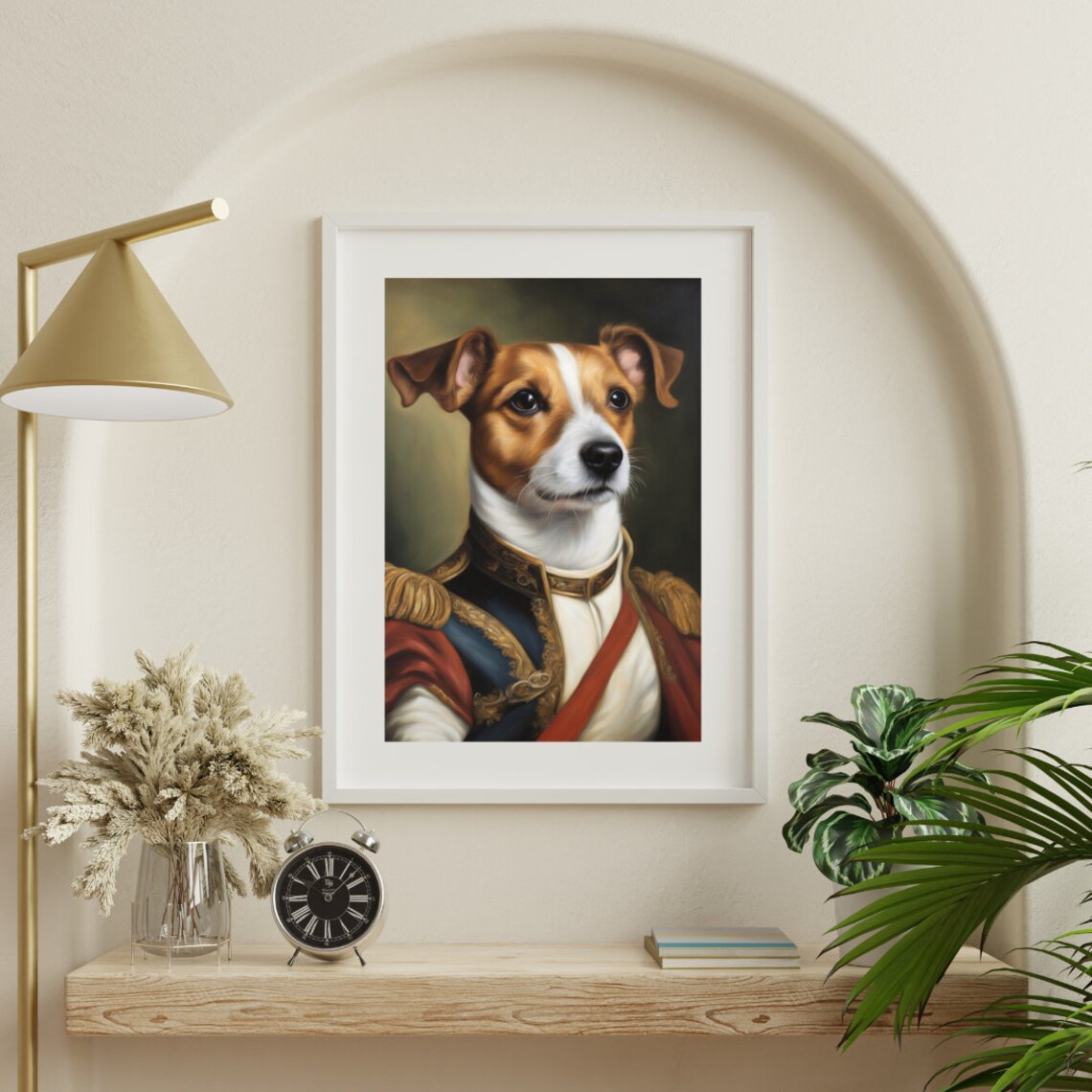 Vintage Jack Russell in Historic Outfit Wall Decor Vintage Classical ...