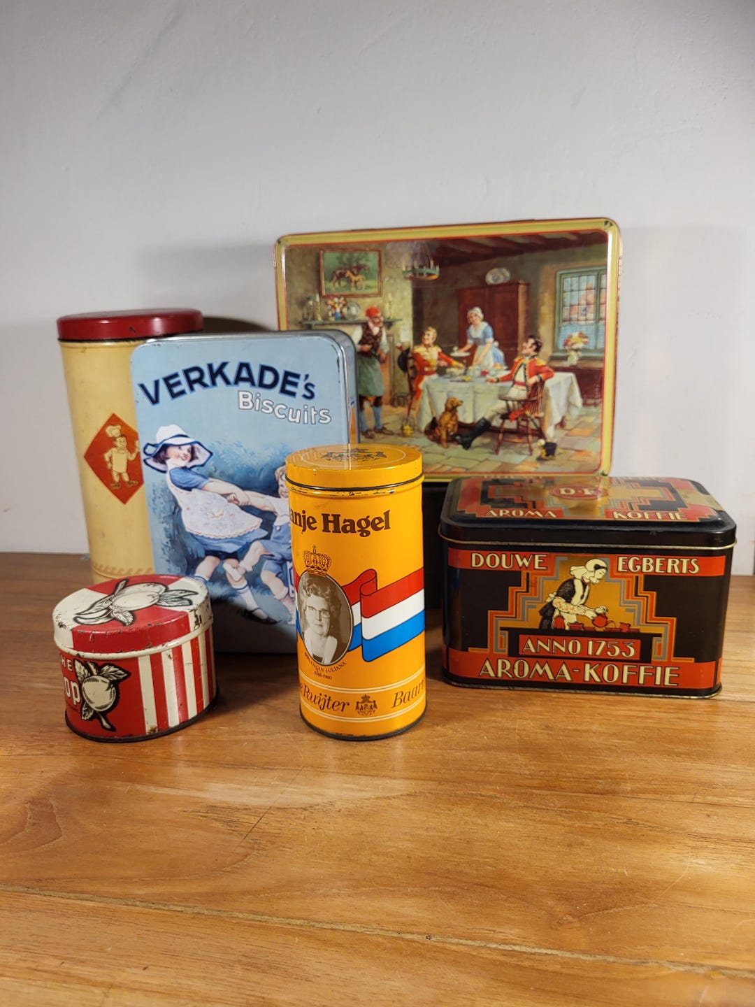 Vintage Tins, Various Brands, 60s/70s Storage Tin, Cookie Jar. Antique ...