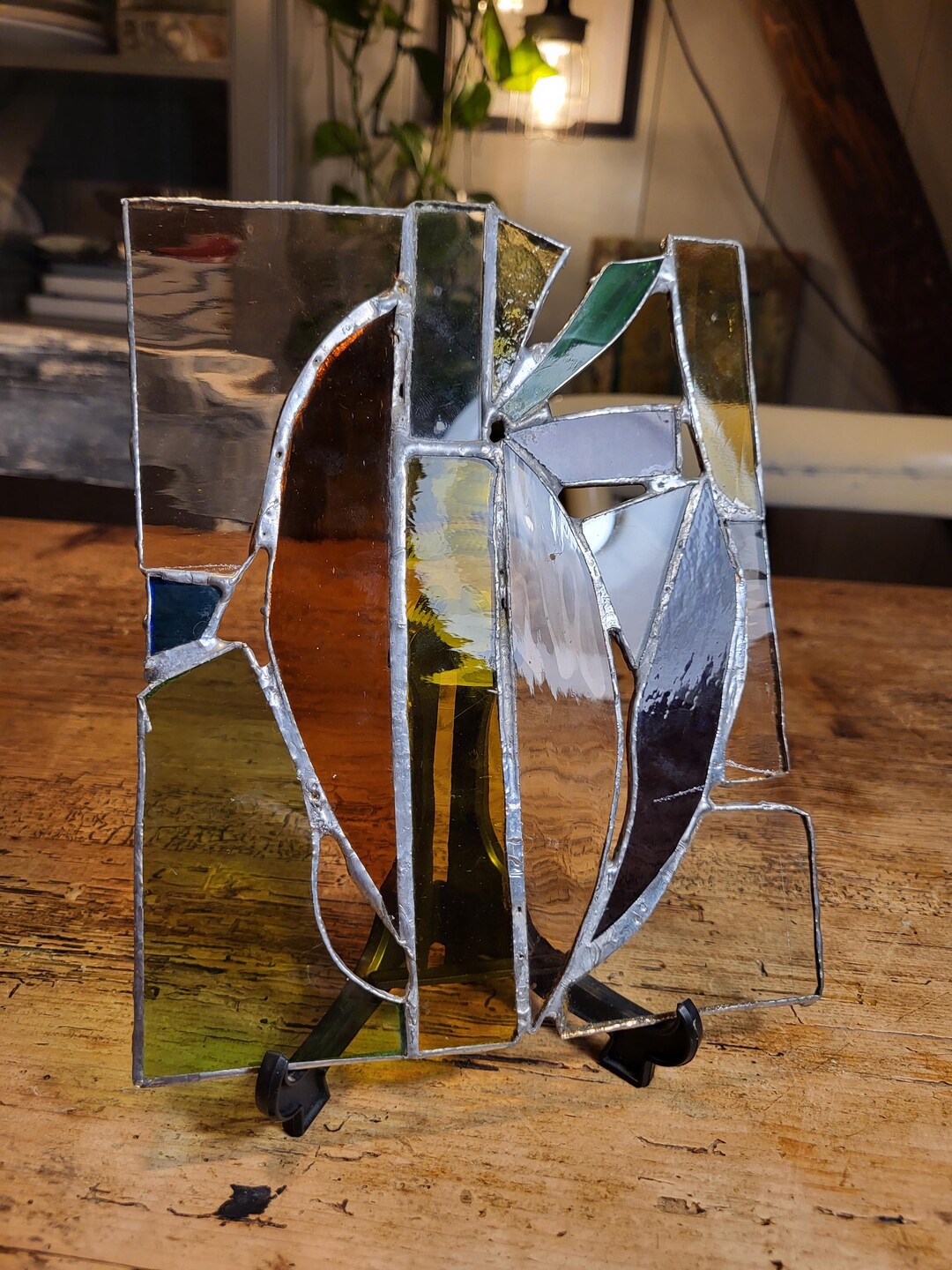 Vintage Window Hanger, Stained Glass, 80s. Various Colours. Decorative ...