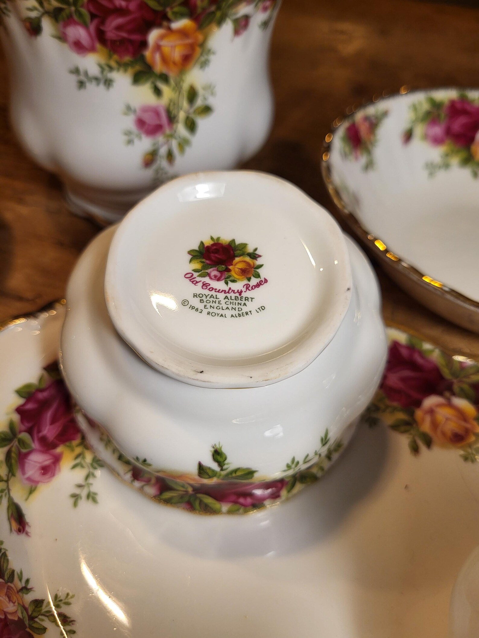 Vintage Royal Albert Porcelain Tableware, Old Country Roses. in Mint ...