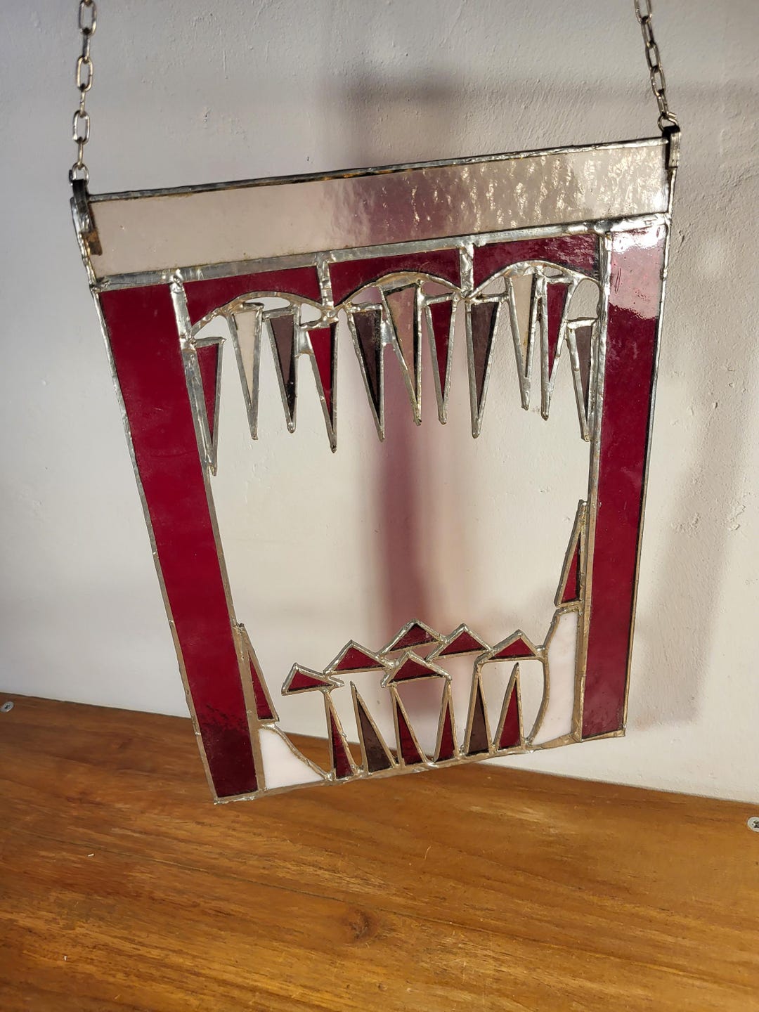 Vintage Window Hanger, Stained Glass, 1970s - Etsy