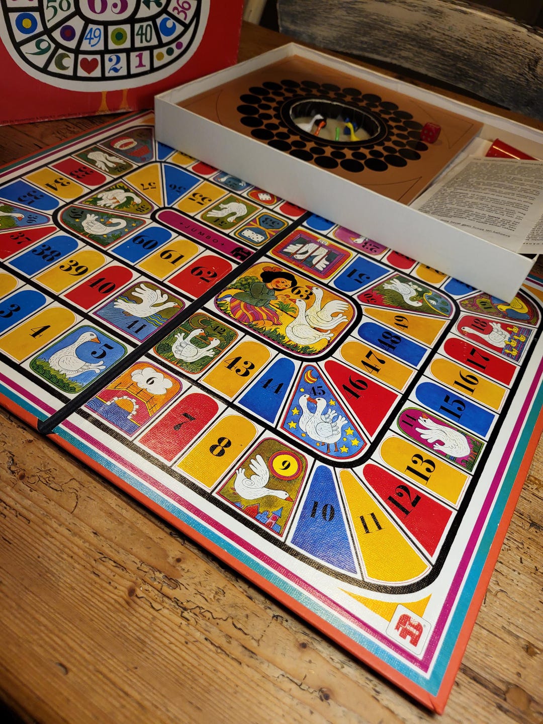Vintage Goose Game, in Very Good Condition. Old Dutch Goose Game. With ...