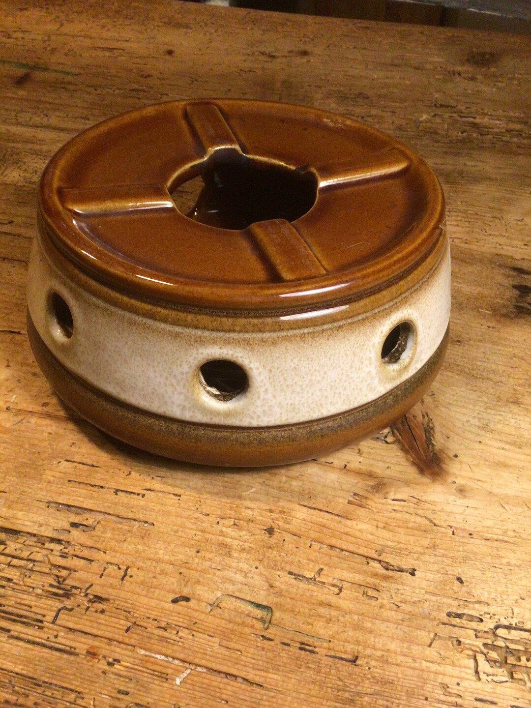Vintage Earthenware Stove, Warming Plate, Tea Light - Etsy