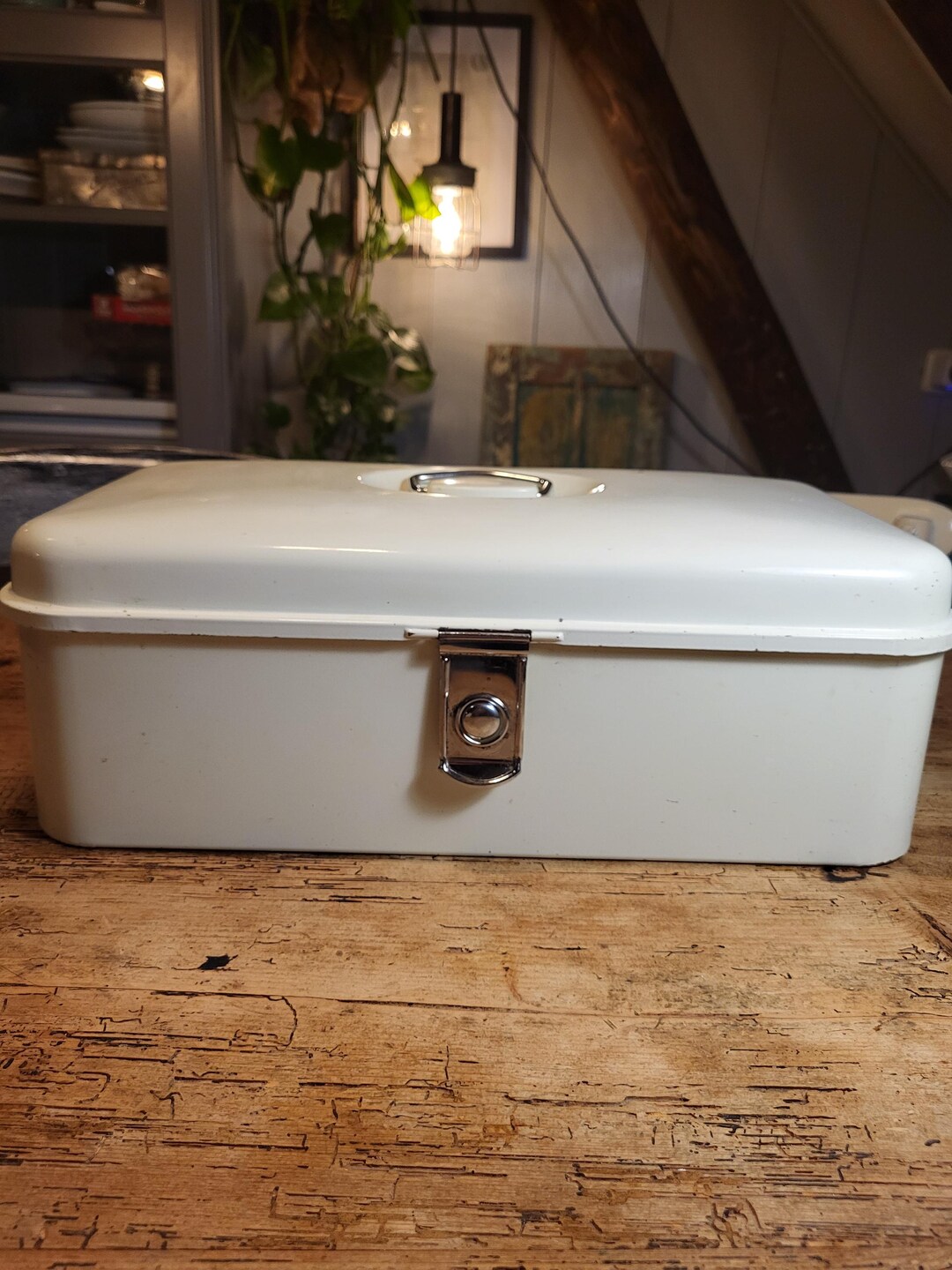 Vintage, Bread Bin, Bread Box, Bread Tray, Decorative, Enamelled Metal ...