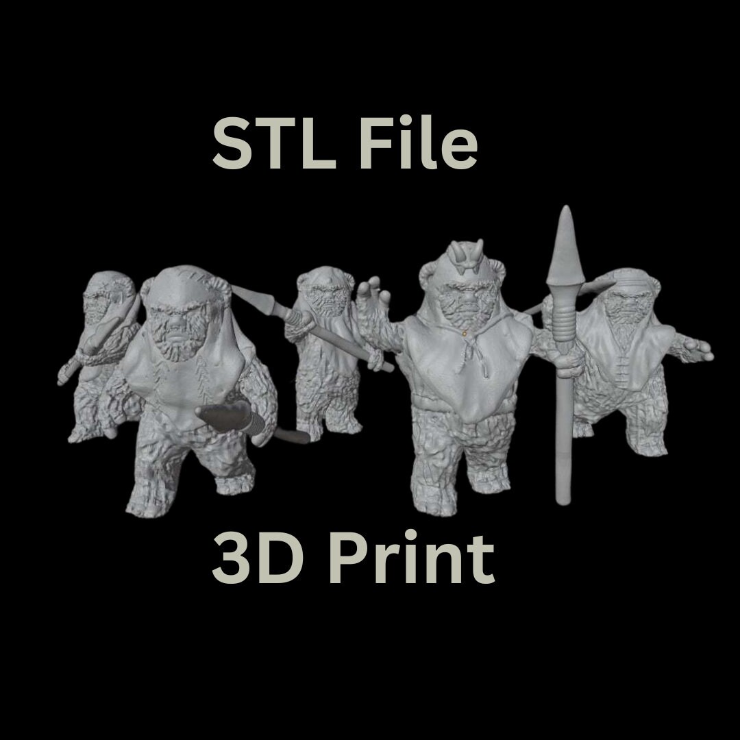 Star Wars Ewok Warriors STL File 3D Printing - Etsy