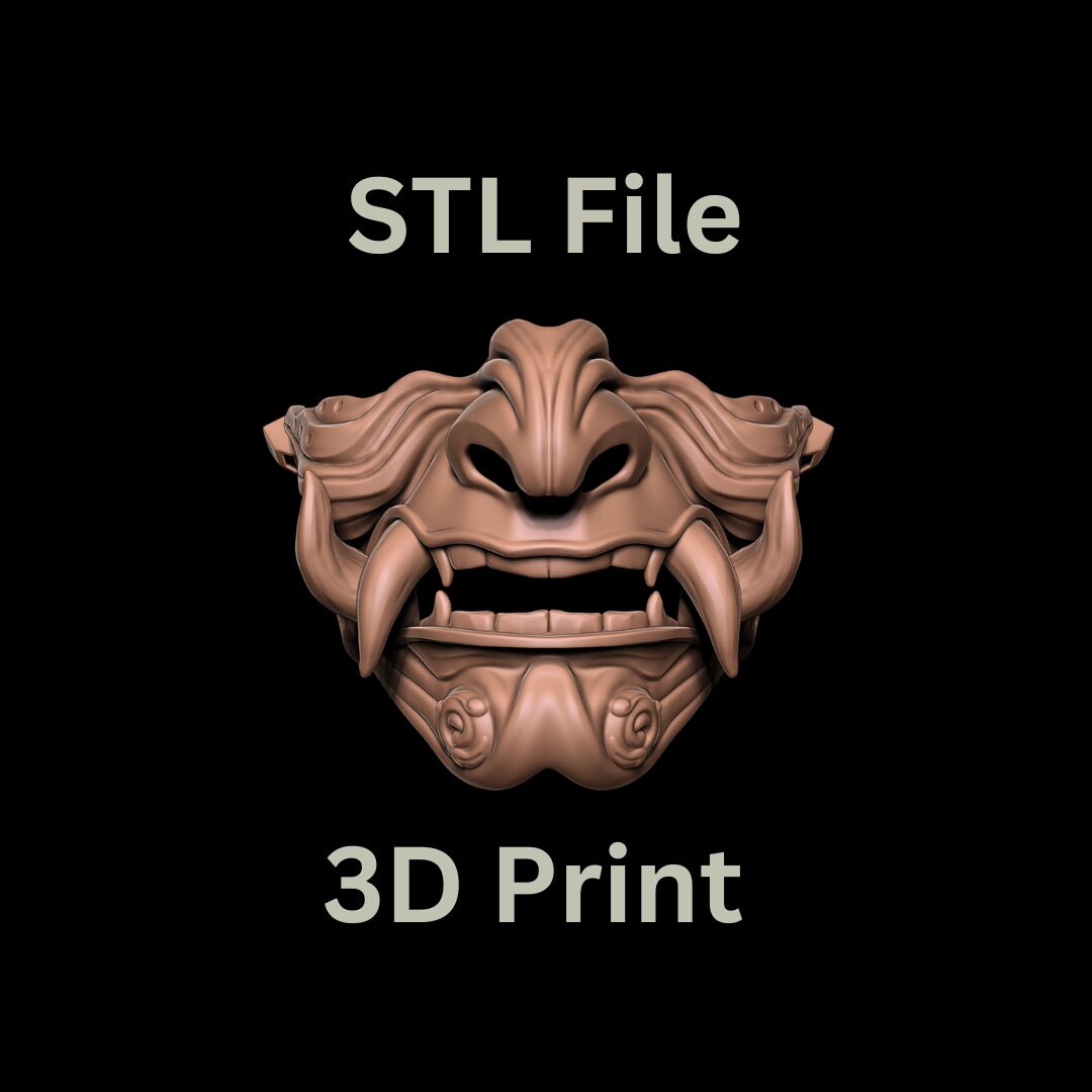 Samurai Mask STL File 3D Printing - Etsy