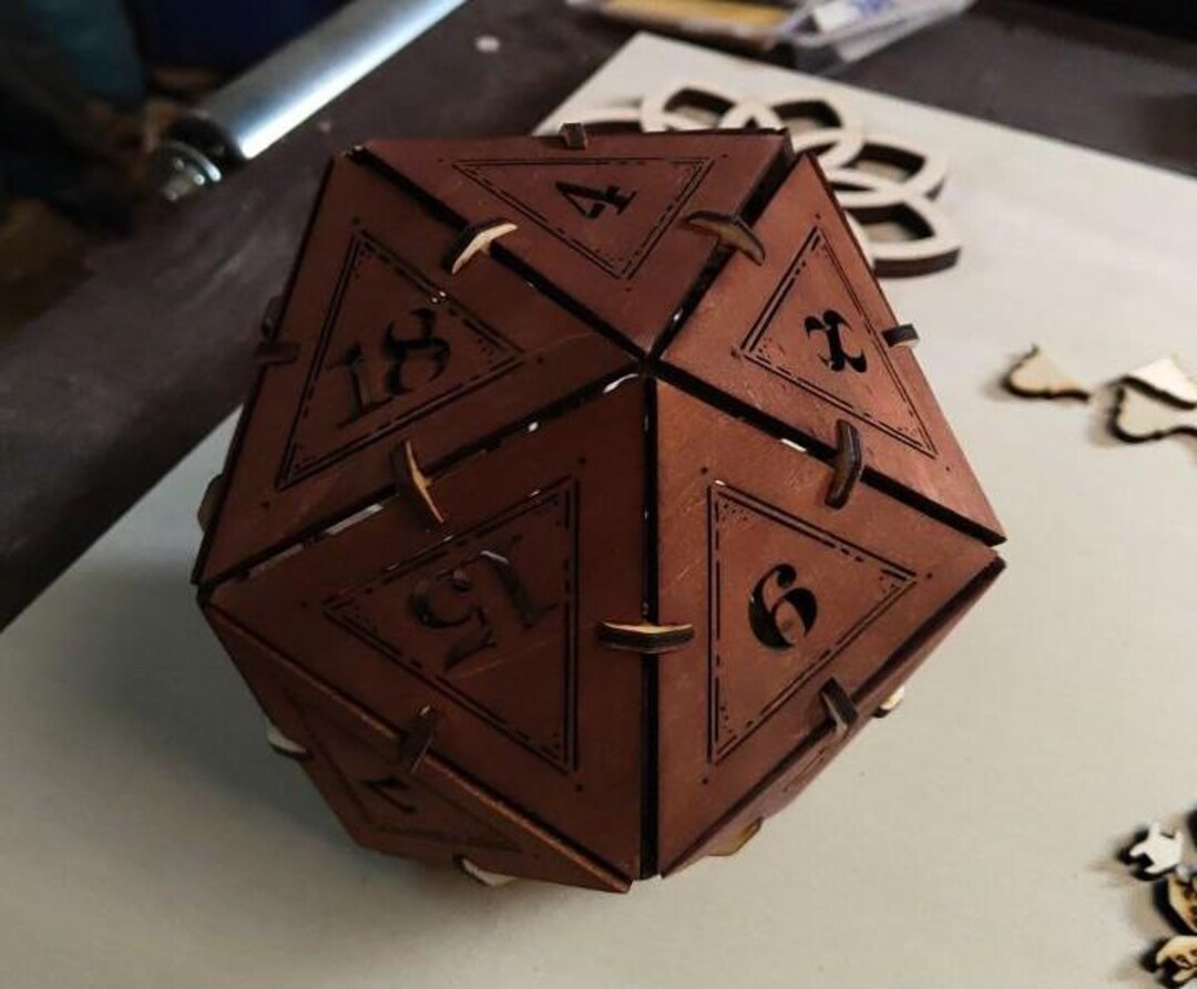 D20 Dice Dnd File for Laser Cutter SVG Tealight Candle - Etsy