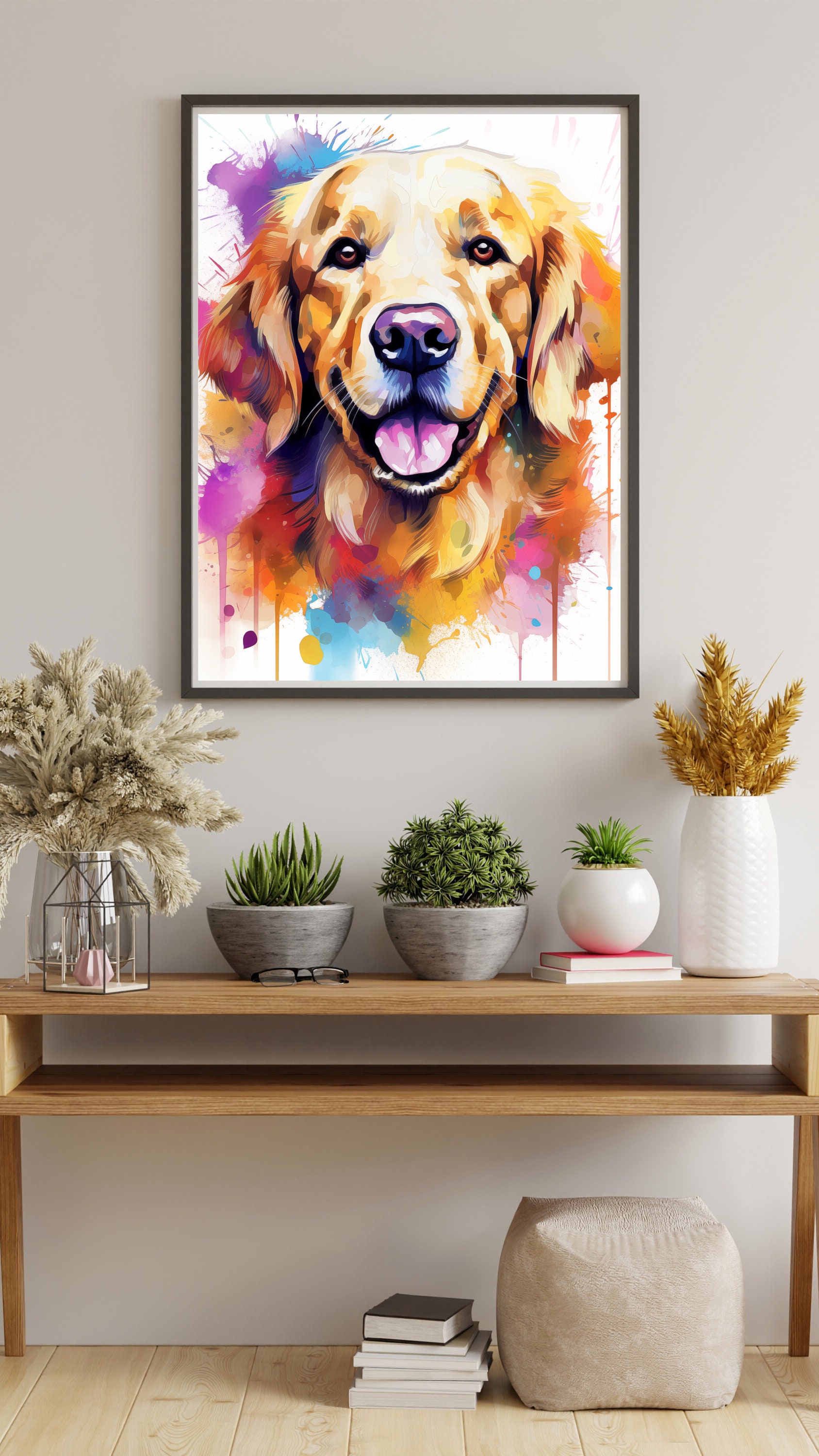 Golden Retriever Poster Golden Retriever Lover Poster for Golden Retriever Owner Retriever Dog ...
