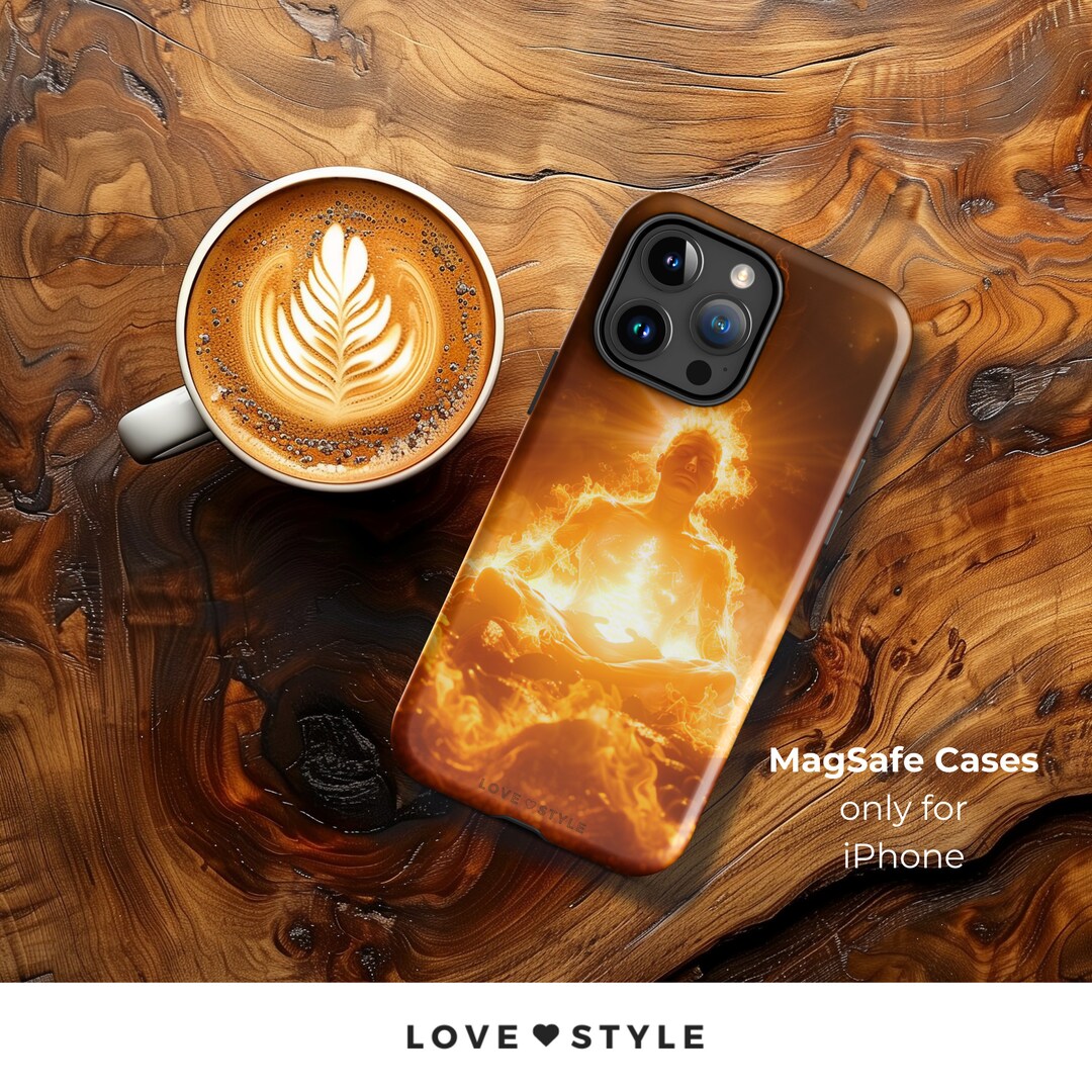 Man on Fire Magsafe Tough Case for iPhone 15 14 13 Pro Max Unique ...