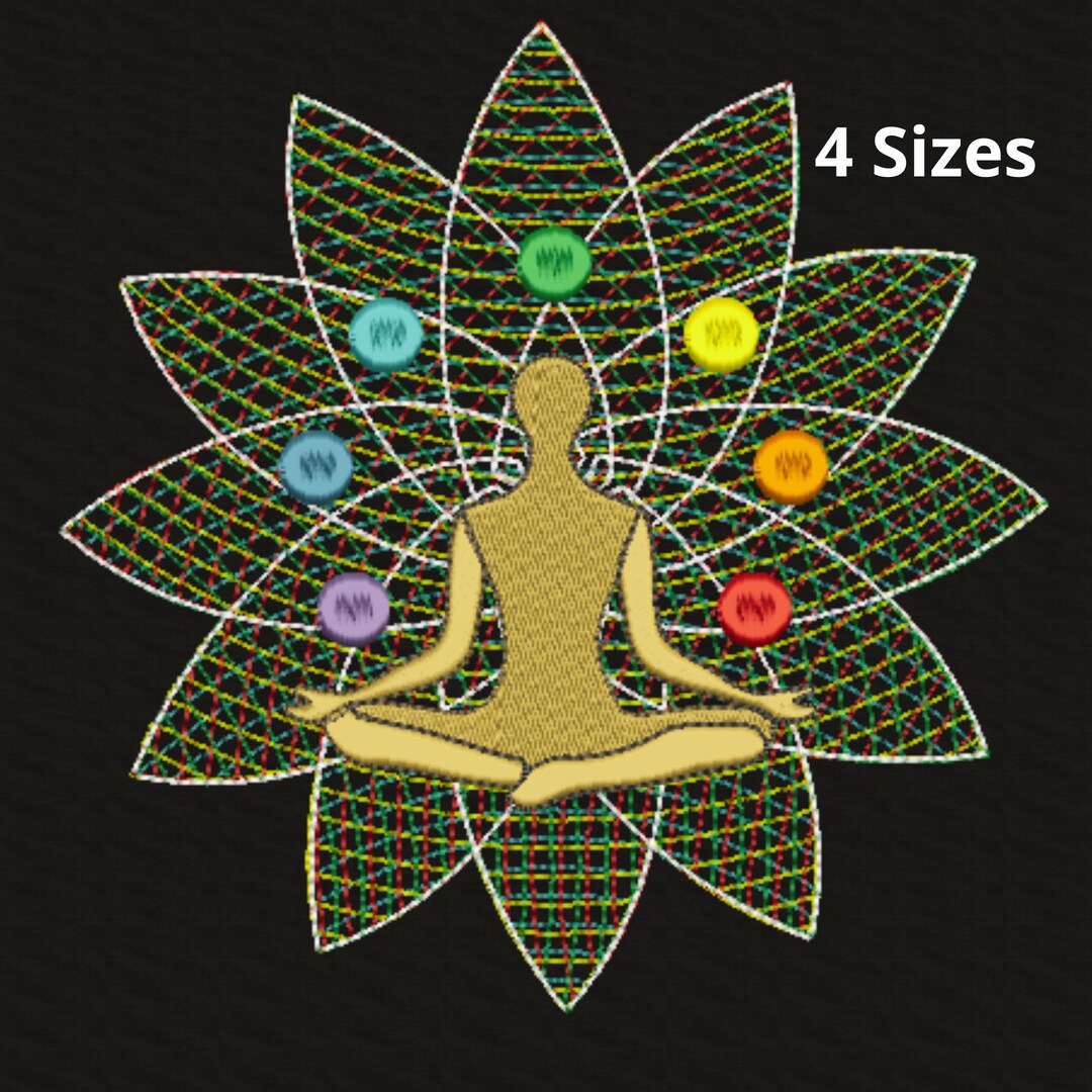 Star Chakras Machine Embroidery Design, Cute Gift, 4 Sizes, Run, Satin ...