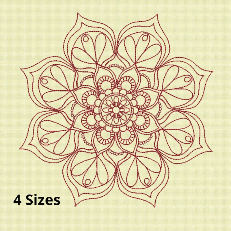 Mandala Embroidery Kit - Etsy