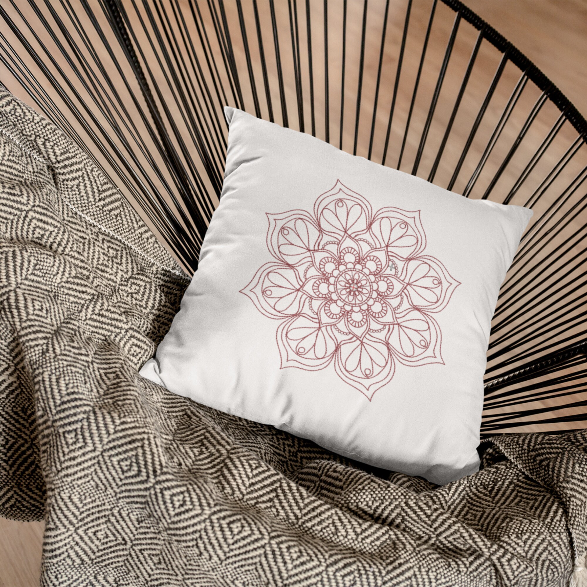 Mandala Machine Embroidery Design, Zen Designs, Run Stitch Design, 4 ...