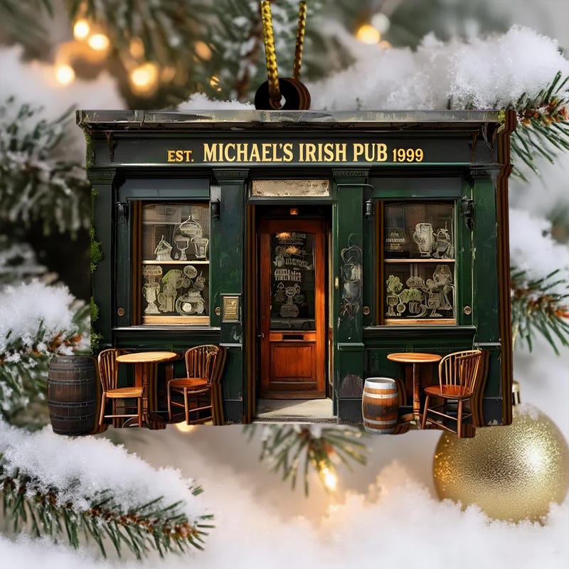 The Irish Pub Ornament - Etsy