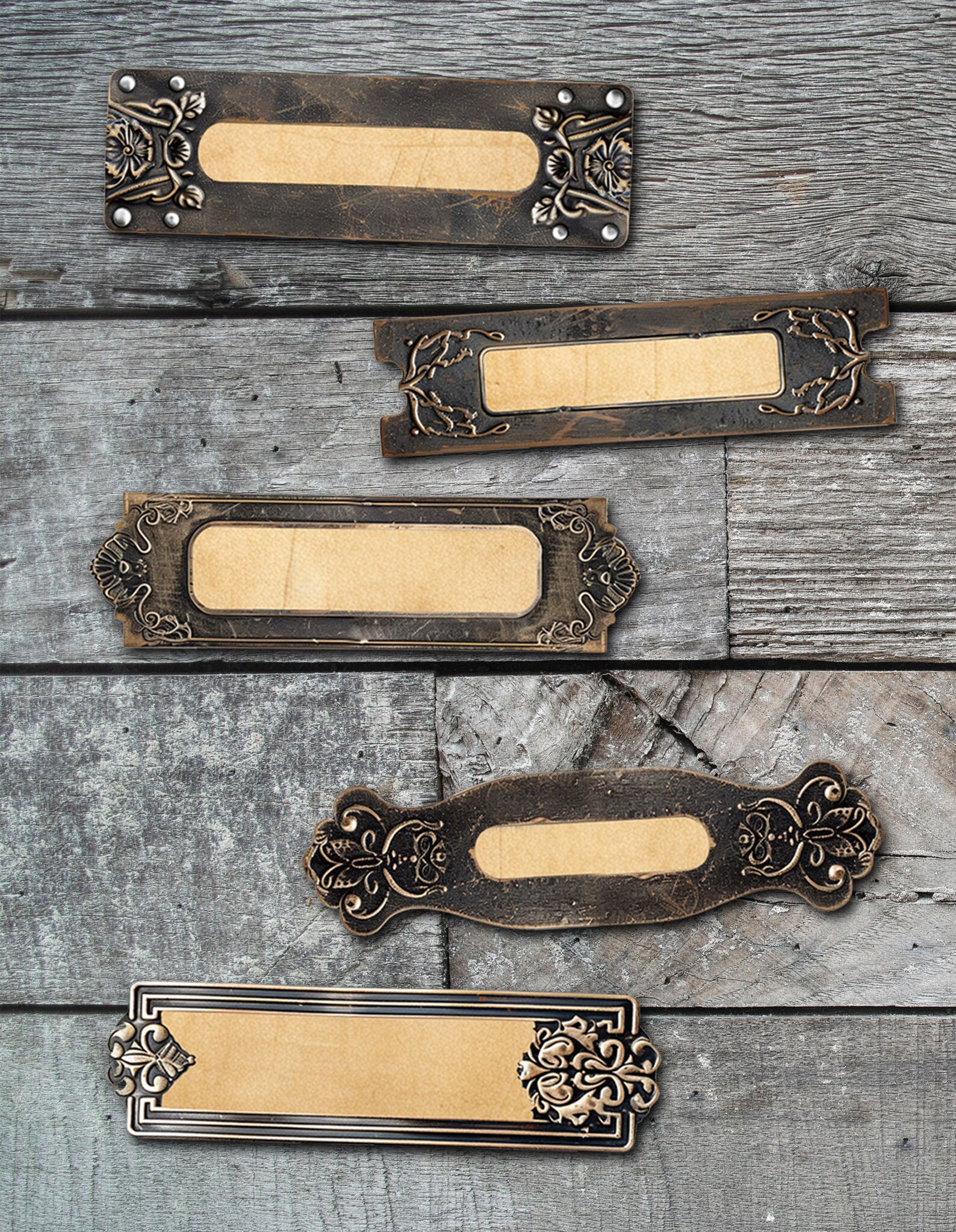 Label Holders, Name Plate, Junk Journal, Scrapbook, Printable Paper ...