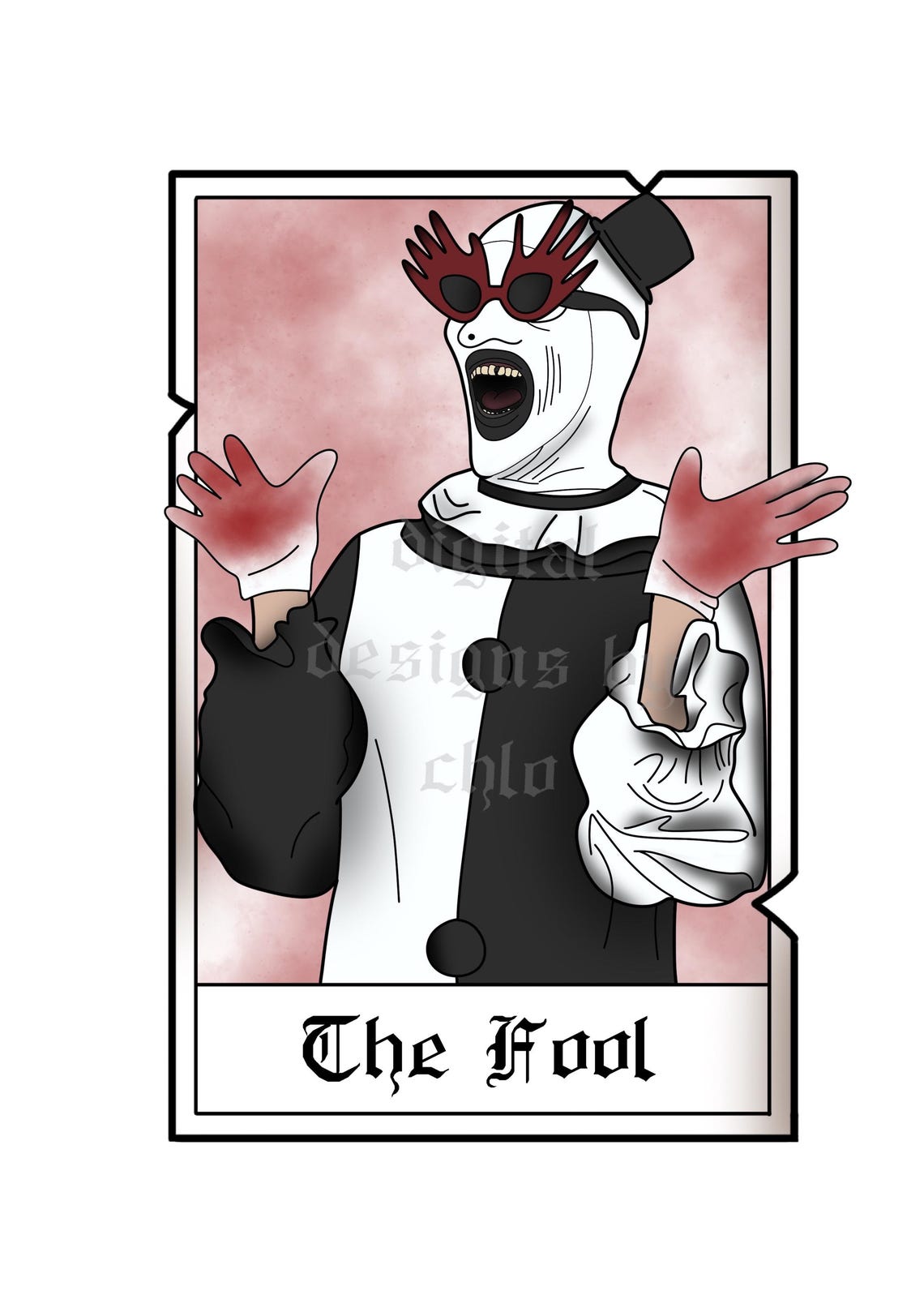 Terrifier/art the Clown A4 Digital Flash Sheet - Etsy