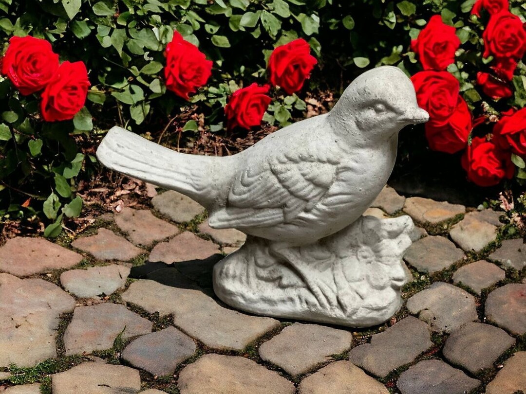 Large Robin Bird Figure Concrete Robin Standing Bird Outdoor Statue Garden Sculpture - Etsy