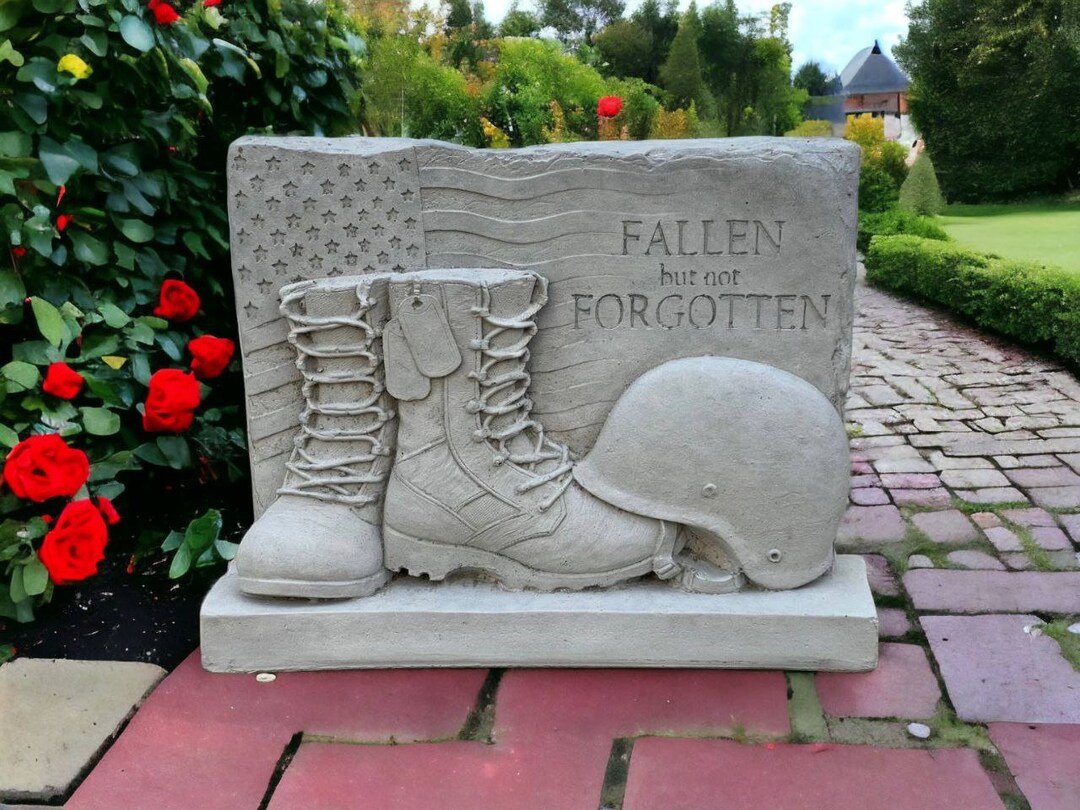 Fallen Not Forgotten Soldier Memorial Soldier Grave Concrete Memorial ...