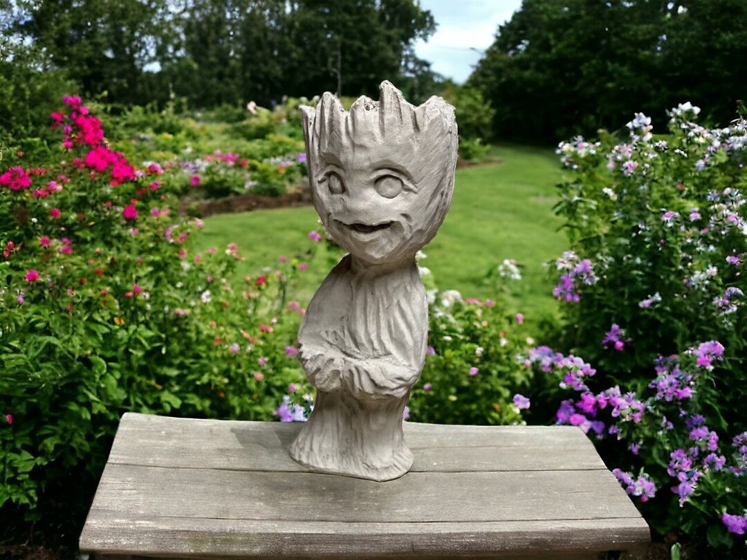 Standing Groot Tall Groot Stone Figure Movie Style Detailed Groot ...