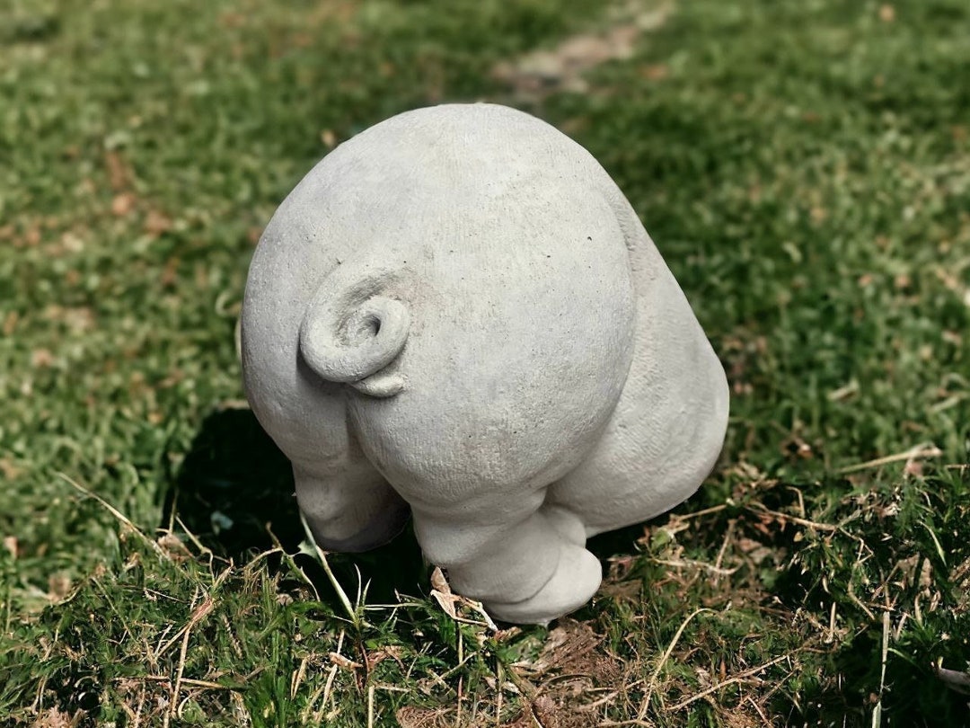 Concrete Pig Digging Pig Figure Pig Sculpture Farm Statue Farm Animal ...