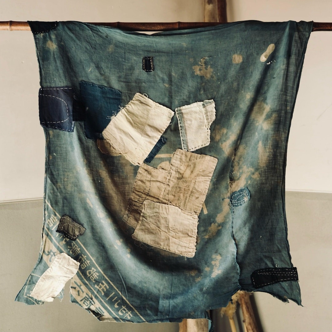 Vintage Japanese Furoshiki Boro Indigo Dyed Textile - Etsy