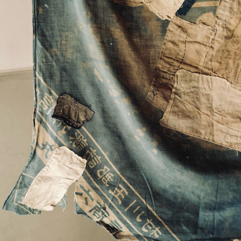 Vintage Japanese Furoshiki Boro Indigo Dyed Textile - Etsy