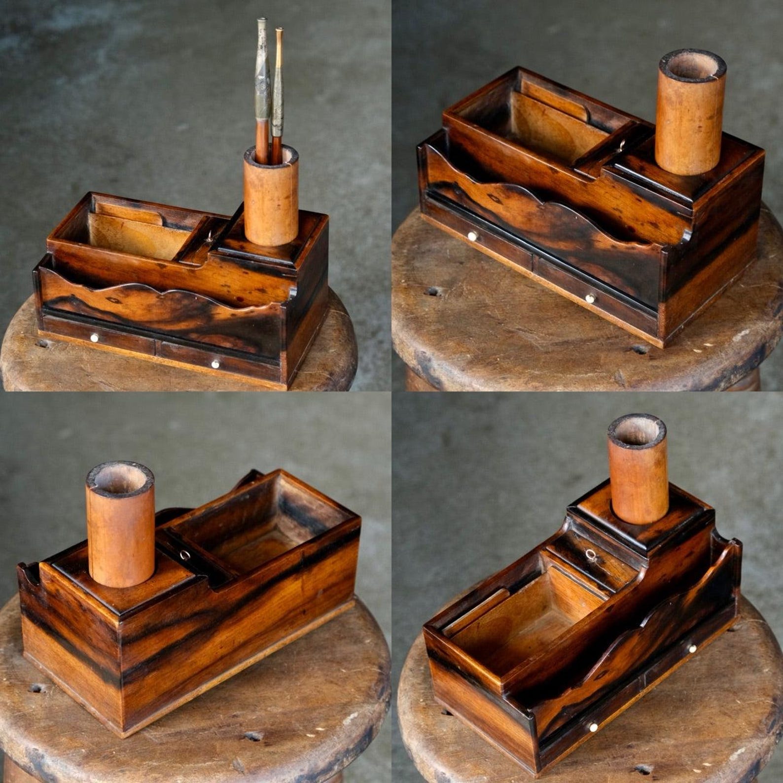 Vintage Japanese Cigar Box Cigar Tray Tobacco Storage Box Tabakobon ...