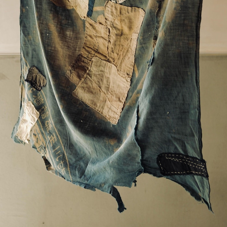 Vintage Japanese Furoshiki Boro Indigo Dyed Textile - Etsy