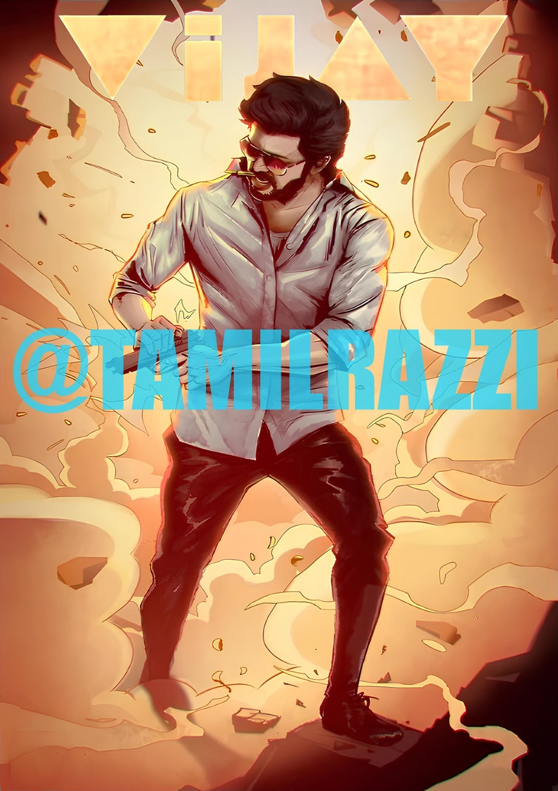 Thalapathy Vijay Poster, Retro Poster, Tamil Movie, Tamil Poster, Tamil ...