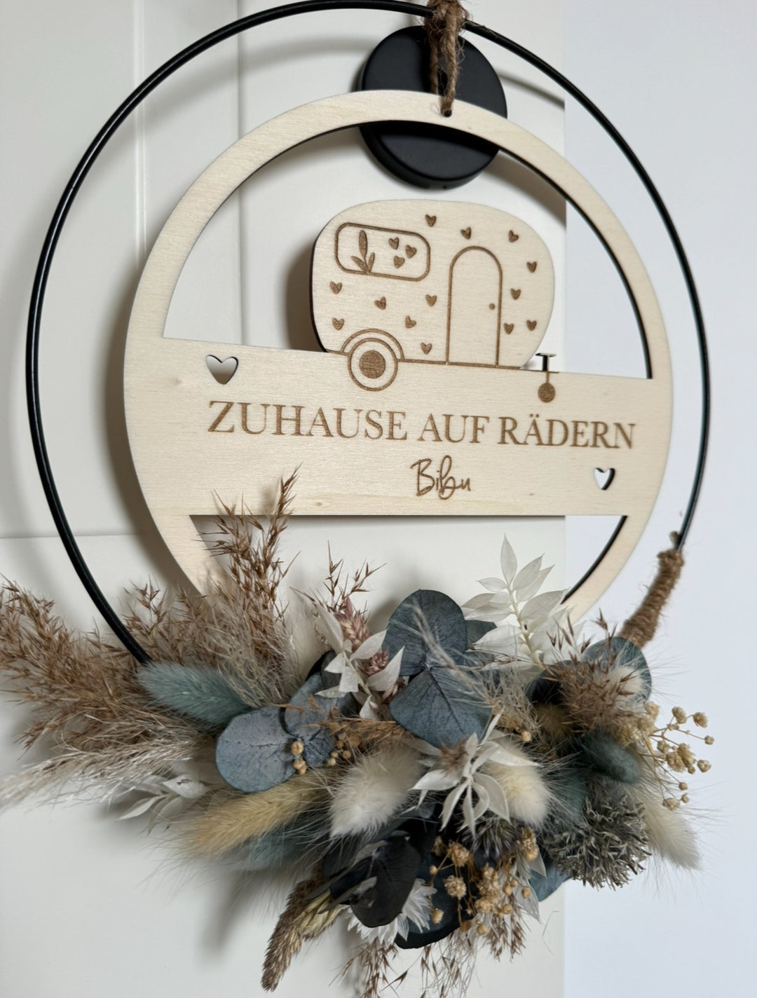 Door Wreath caravan, Door Sign for Motorhome, Personalized Wooden ...